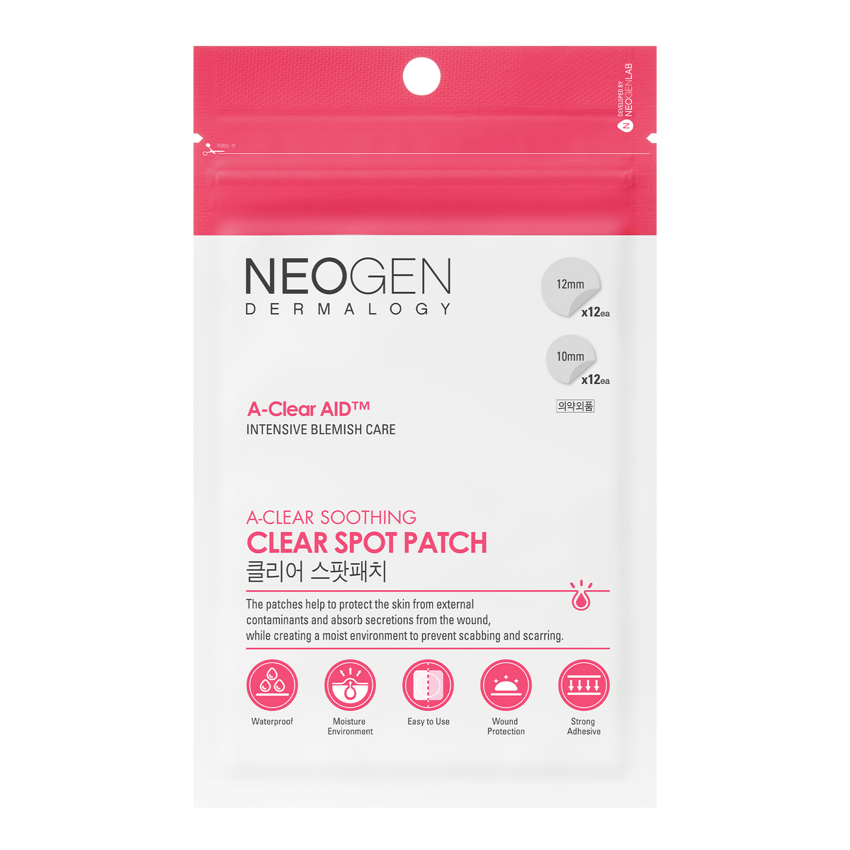 NEOGEN DERMALOGY A-Clear Aid Soothing Spot Patch, 24 Count (1 Pack)